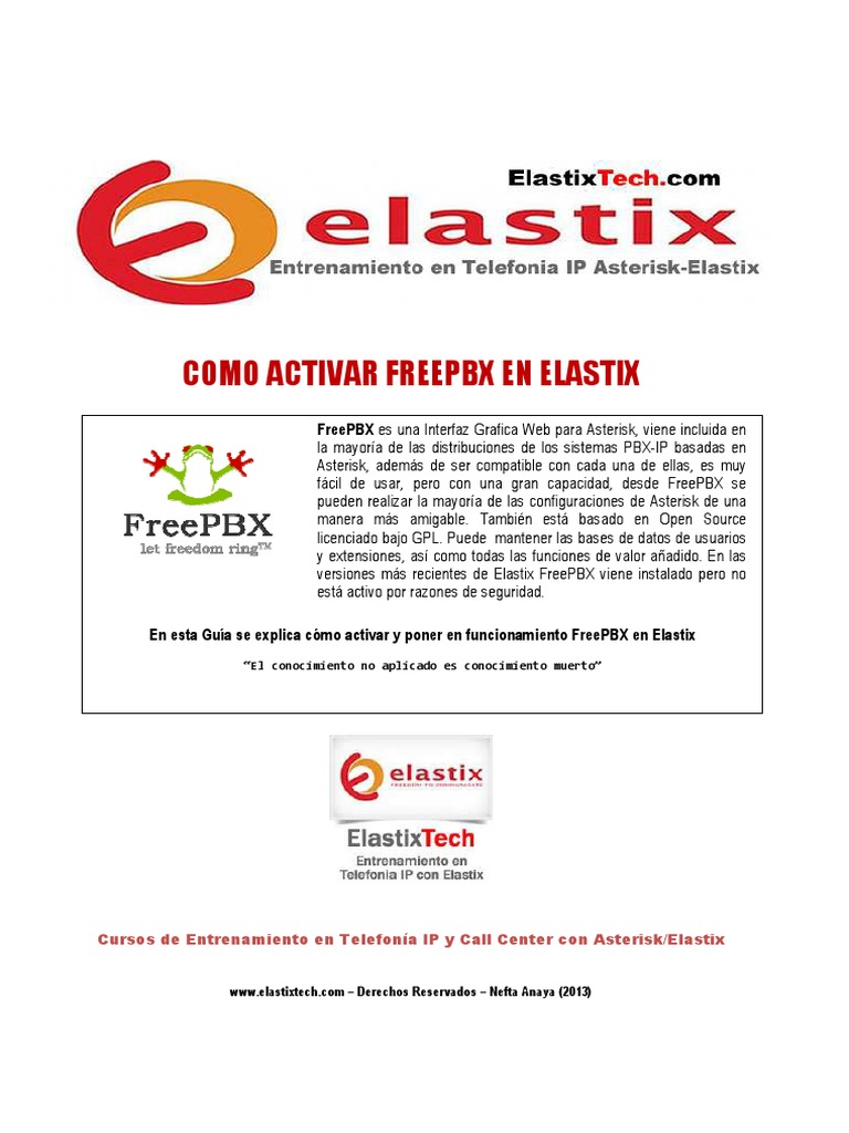 Cómo habilitar la interfaz gráfica de FreePBX en Elastix para administrar funcionalidades ...