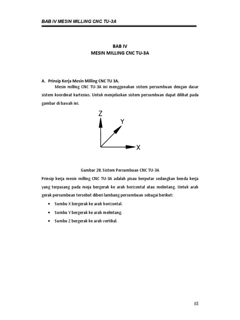 Bab IV Mesin CNC Tu-3a | PDF