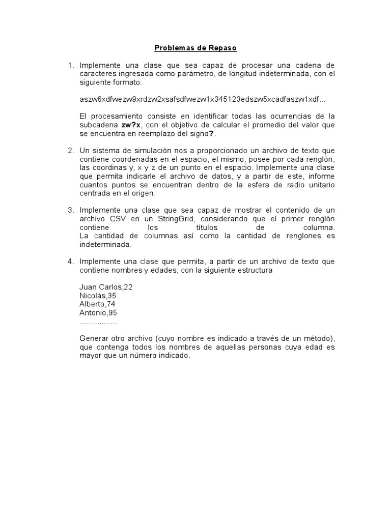 Repaso Parcial III | PDF