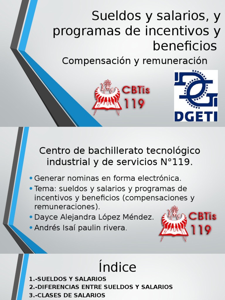 Sueldos y Salarios, y Programas de Incentivos | PDF