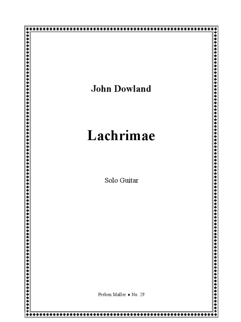 John Dowland: Lachrimae | PDF | Musical Compositions | Songs