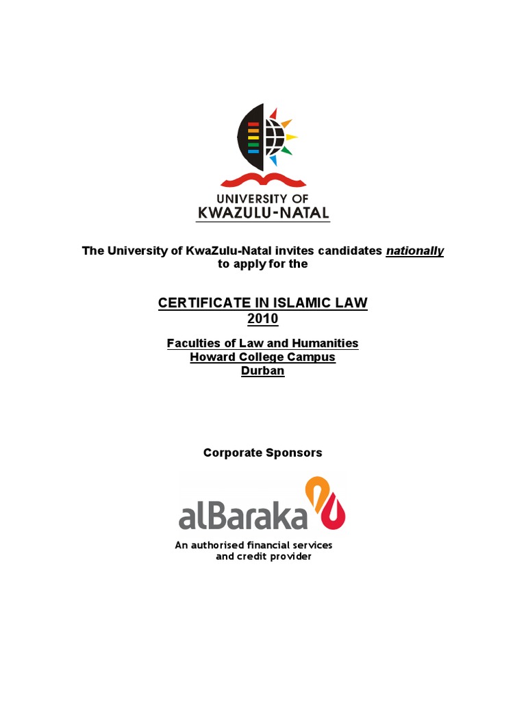 Course Outline - 2010 - Cert in Islamic Law - V3!30!11-09 | PDF ...