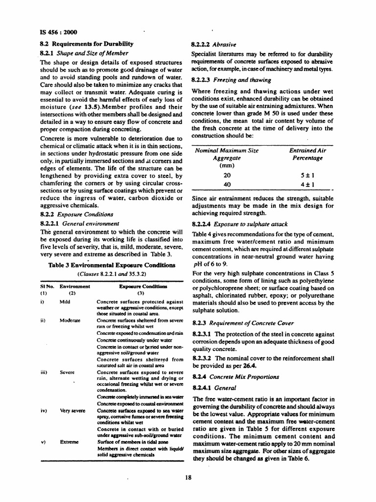 Is.456.2000 - Plain & Reinforced Concrete - Part7 | PDF | Concrete ...