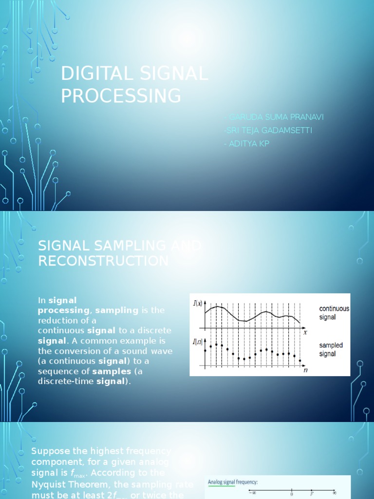 Digital Signal Processing PPT On Simulink | PDF | Sampling (Signal ...
