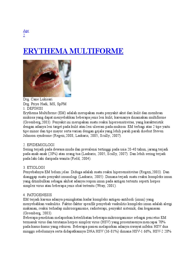 Eritema Multiform | PDF | Pengembangan Diri