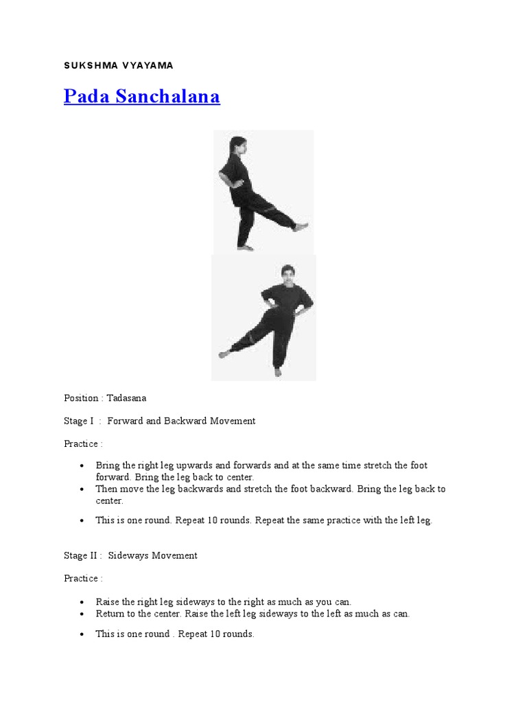 SUKSHMA VYAYAMA | Hand | Foot