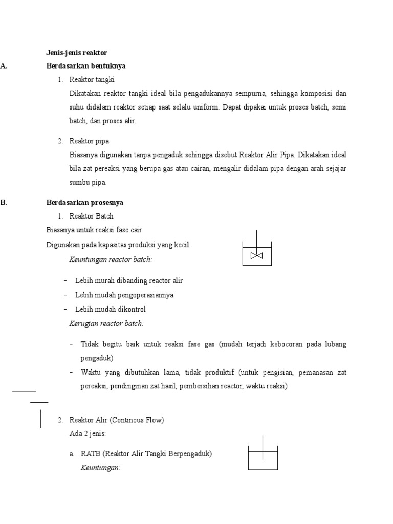Jenis Jenis Reaktor | PDF