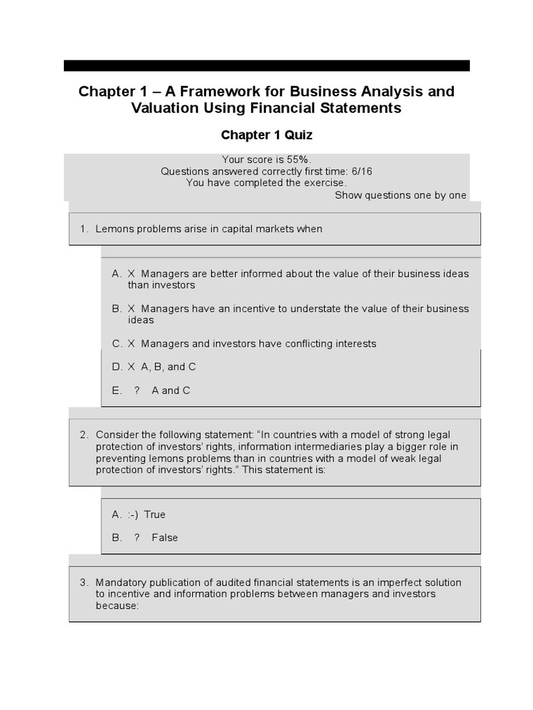 FSA IFRS Test Questions | PDF | Book Value | Expense