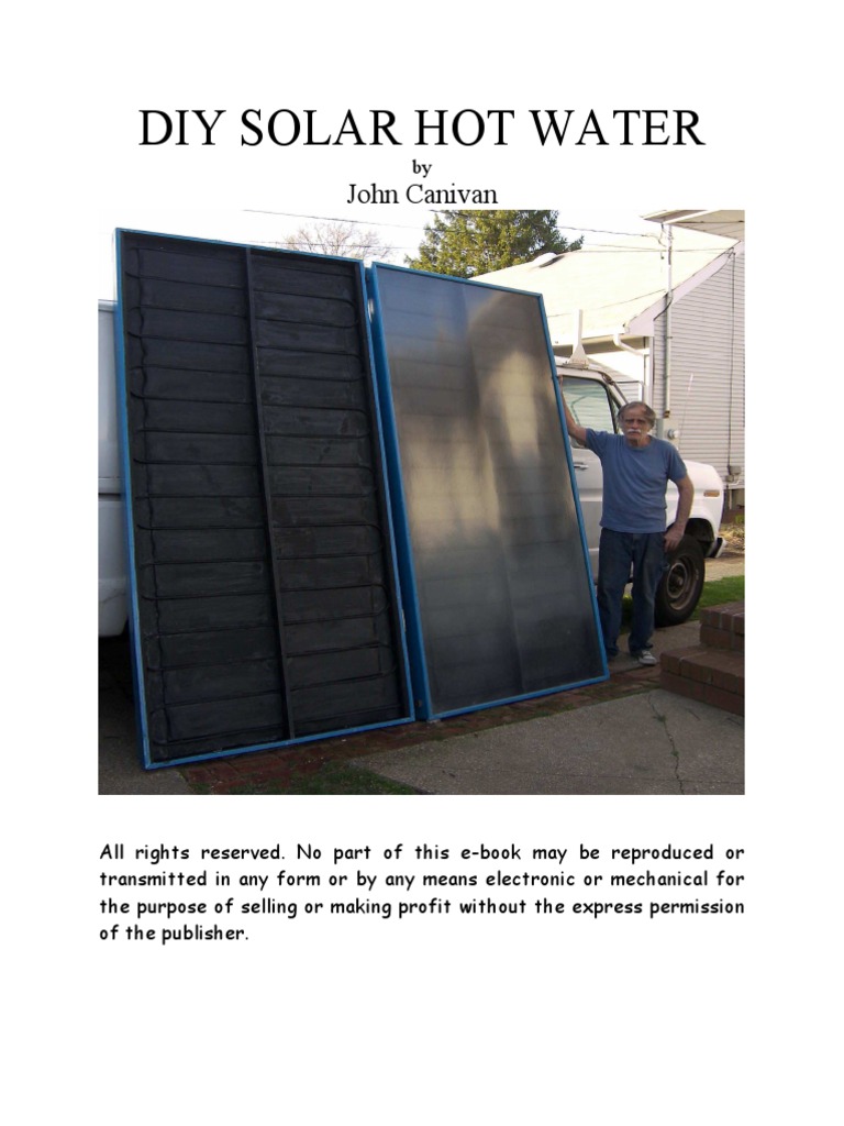 DIY Solar Hot Water Heater Guide | PDF | Water Heating | Hvac