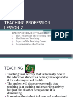 The Teaching Profession MODULE | PDF | Teachers | Learning