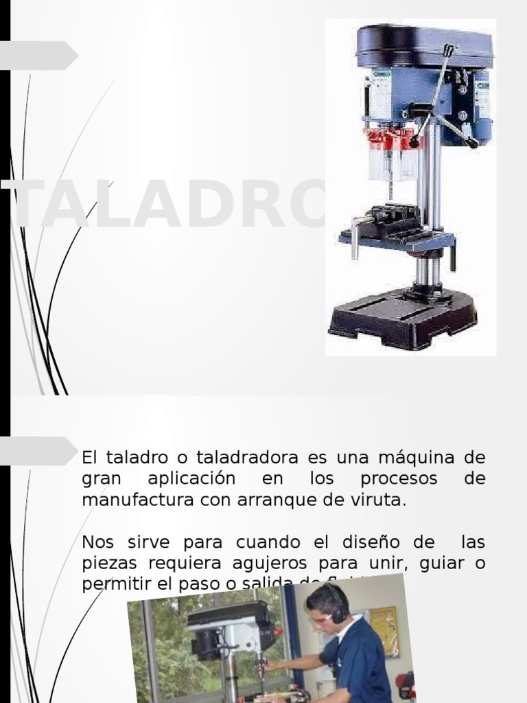 Tipos de Taladros y su Uso | PDF | Perforar | Herramientas