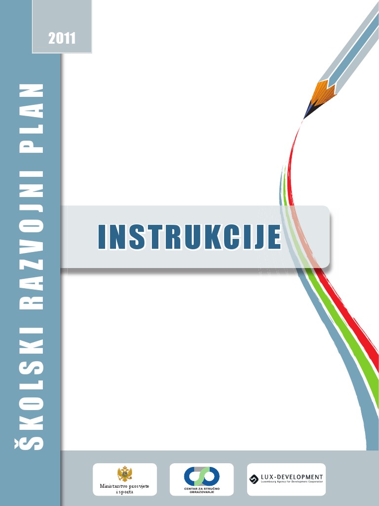INSTRUKCIJE - Školski Razvojni Plan | PDF
