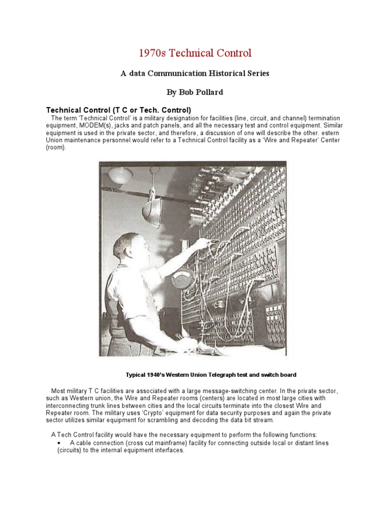 1970s Data Communication Control Systems | PDF | Modulation | Modem