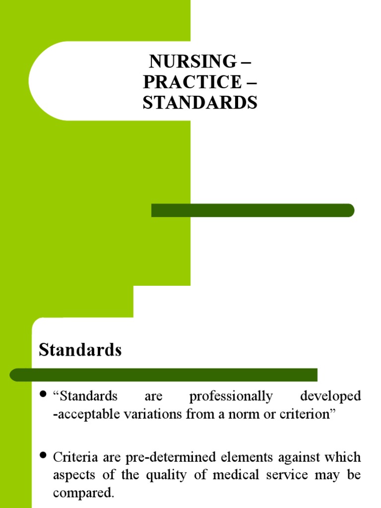 Nursing Practice Standards2 | PDF | Nursing | Patient