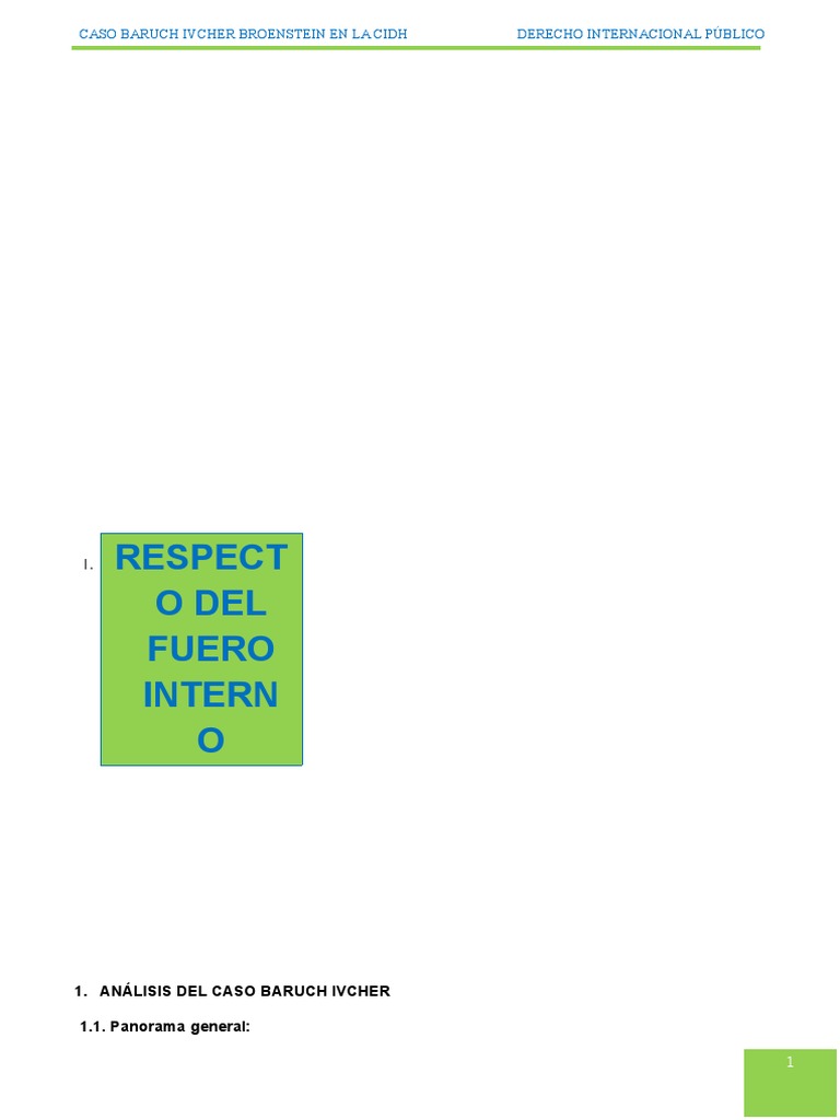 Caso Baruch Ivcher | PDF | Nacionalidad | Perú