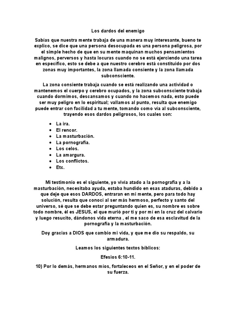 Los Dardos Del Enemigo Pdf