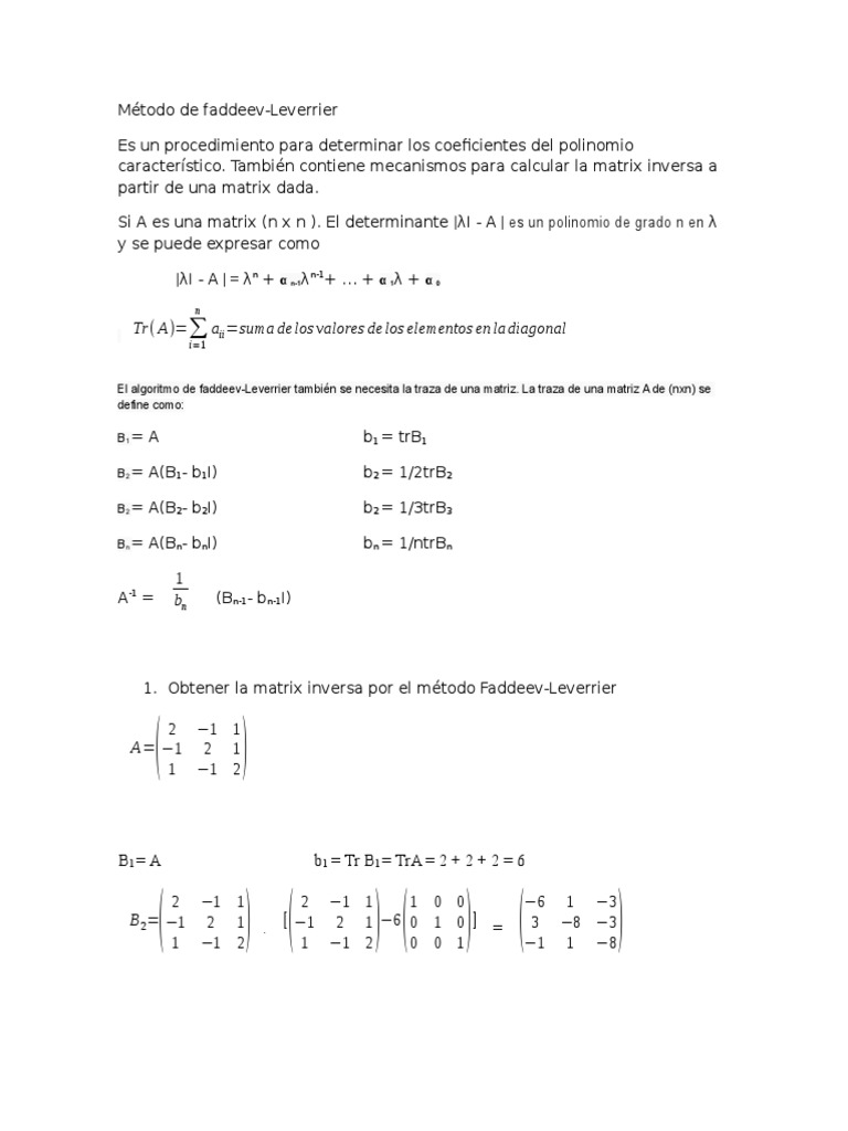 Método de Faddeev | PDF