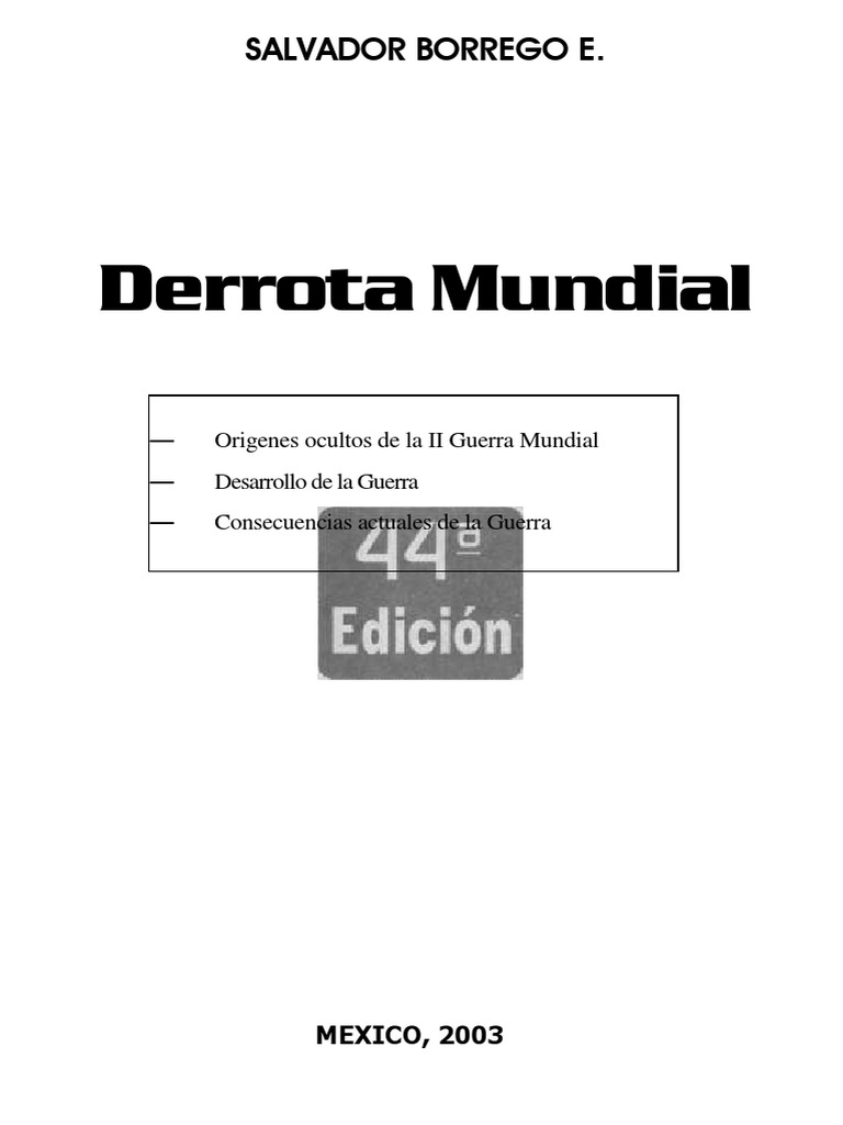 Derrota Mundial Salvador Borrego | PDF | Vladimir Lenin | Rusia