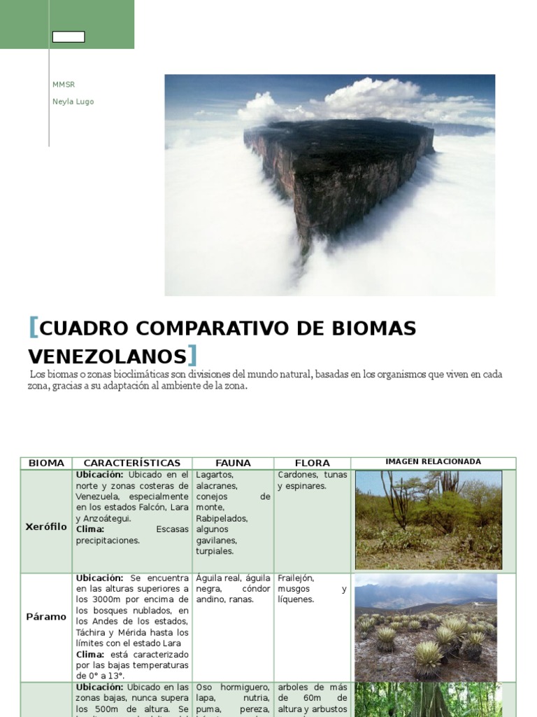 Biomas de Venezuela | PDF | Venezuela | Selva