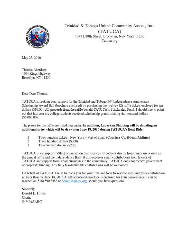 Patron Letters PDF | PDF | Fundraising | New York City