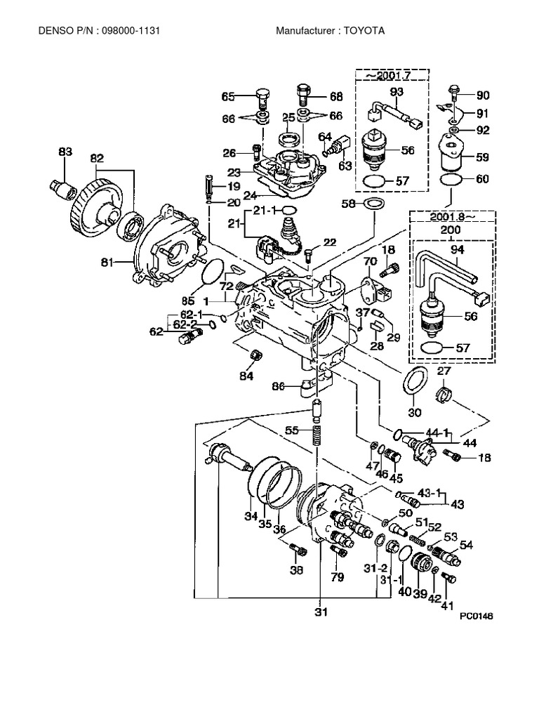 HiNo DutRo Fuel Injection Pump Diagram