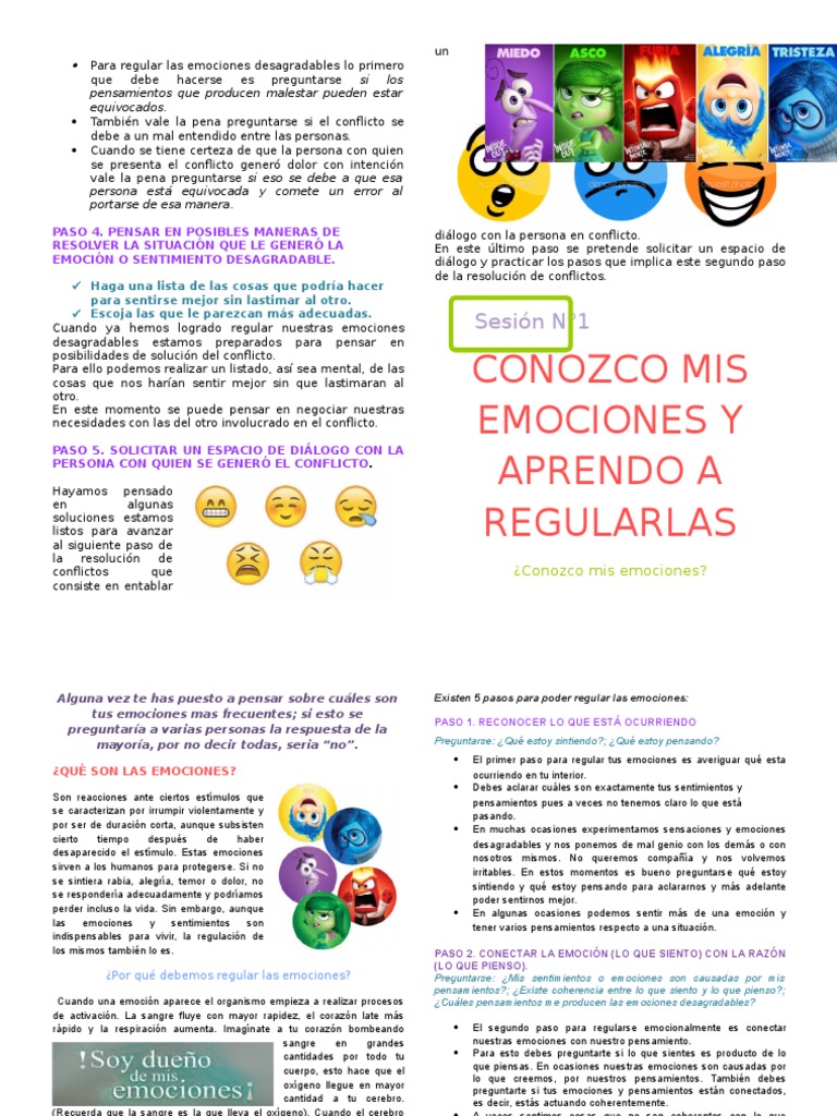 Conozco Mis Emociones | PDF | Conflicto (proceso) | Las emociones