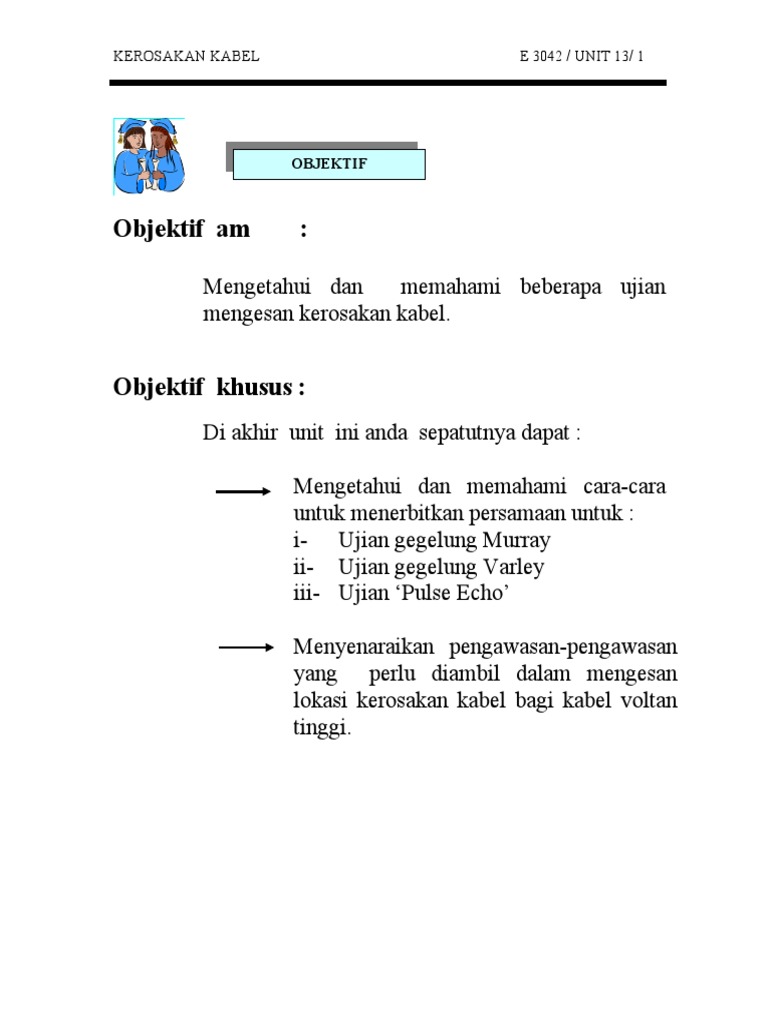 Unit 13 Kerosakan Kabel | PDF