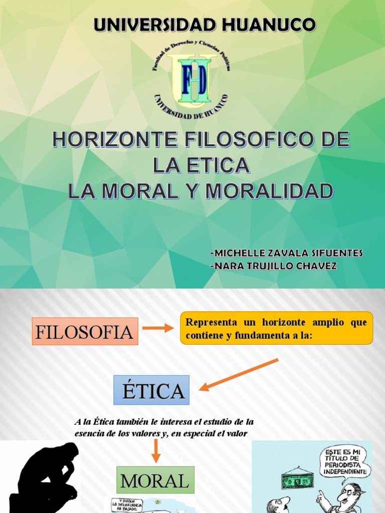 Horizonte Filosófico de La Etica, Moral y Moralidad | PDF