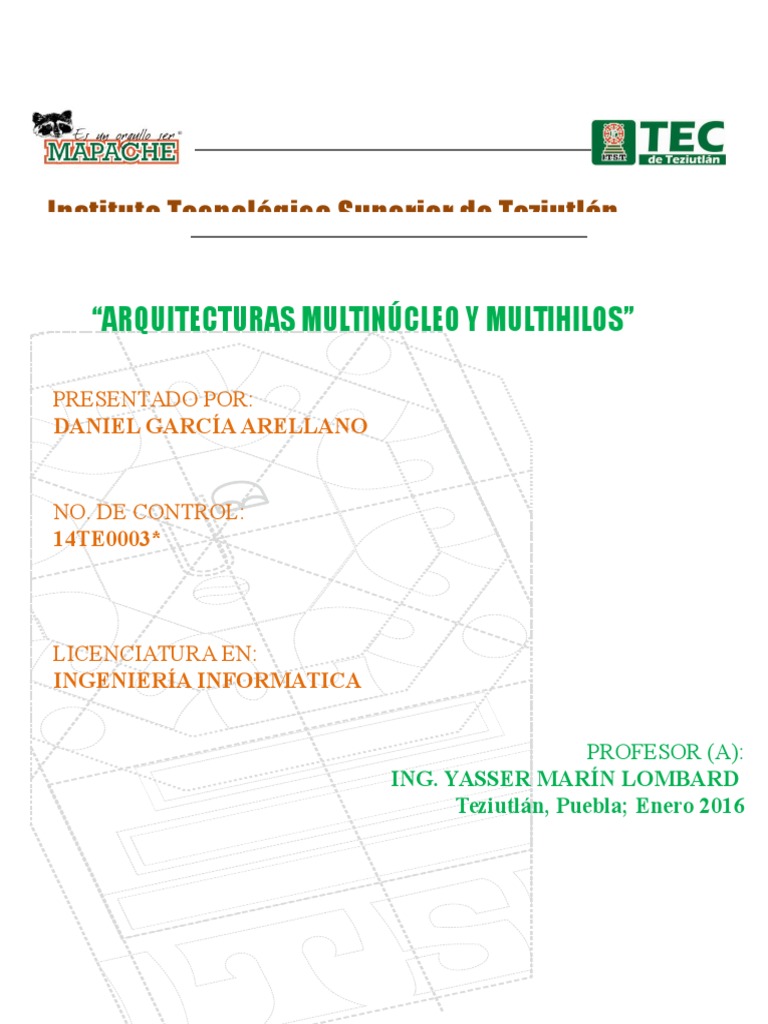 Arquitecturas Multinúcleo y Multihilos | PDF | Unidad Central de procesamiento | Microprocesador