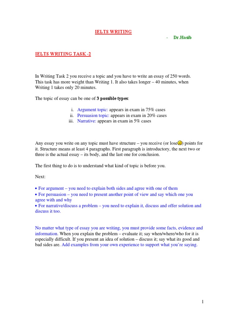 IELTS Writing TIPS Most Important | PDF | Career & Growth | Language ...