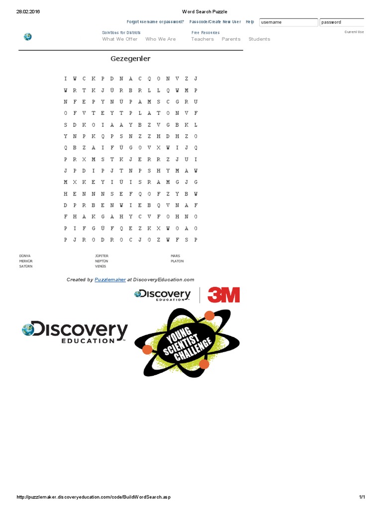 Word Search Puzzle | PDF