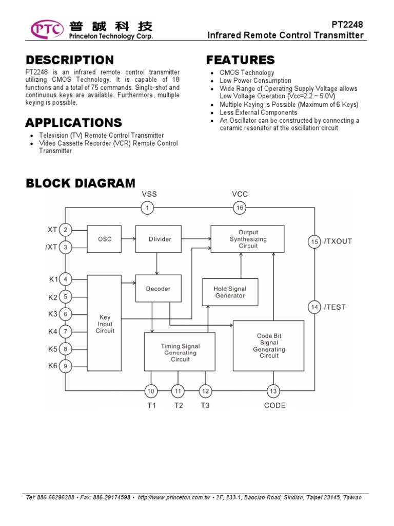 PT2248 7 | PDF | Transmitter | Amplifier