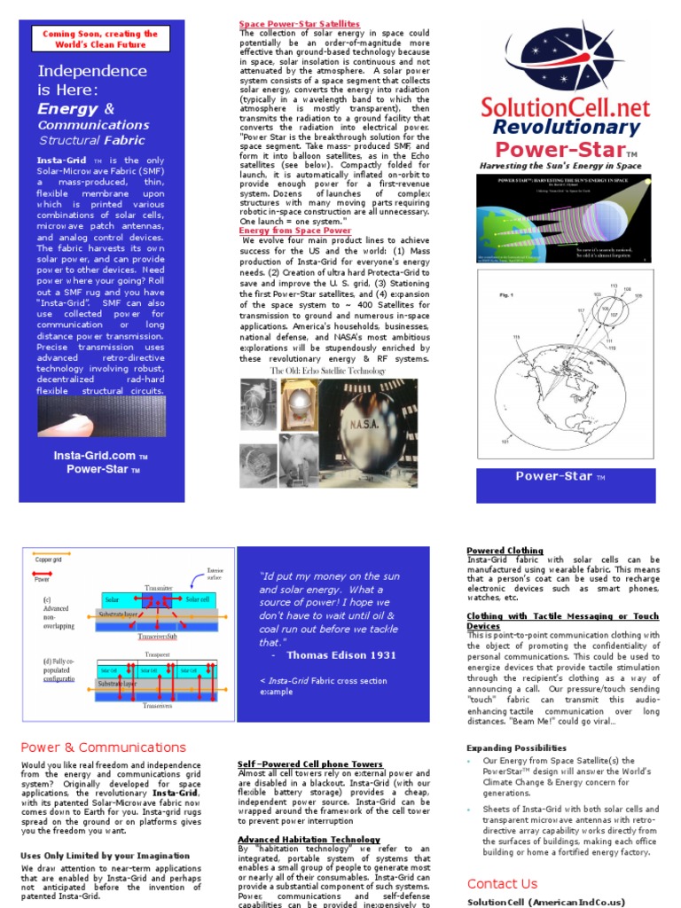 Insta Grid PowerStar Pamphlet | PDF | Microwave | Solar Power