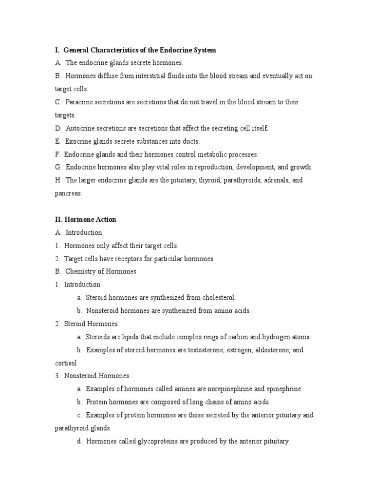 Endocrine Answer Key | PDF | Adrenal Gland | Hormone