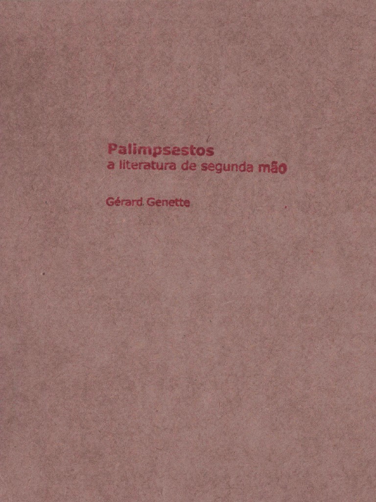 Gérard Genette - Palimpsestos | PDF | Aristóteles | Homero