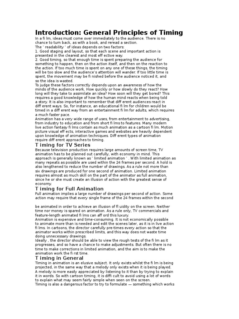 Timing Animation | Download Free PDF | Animation | Gravity