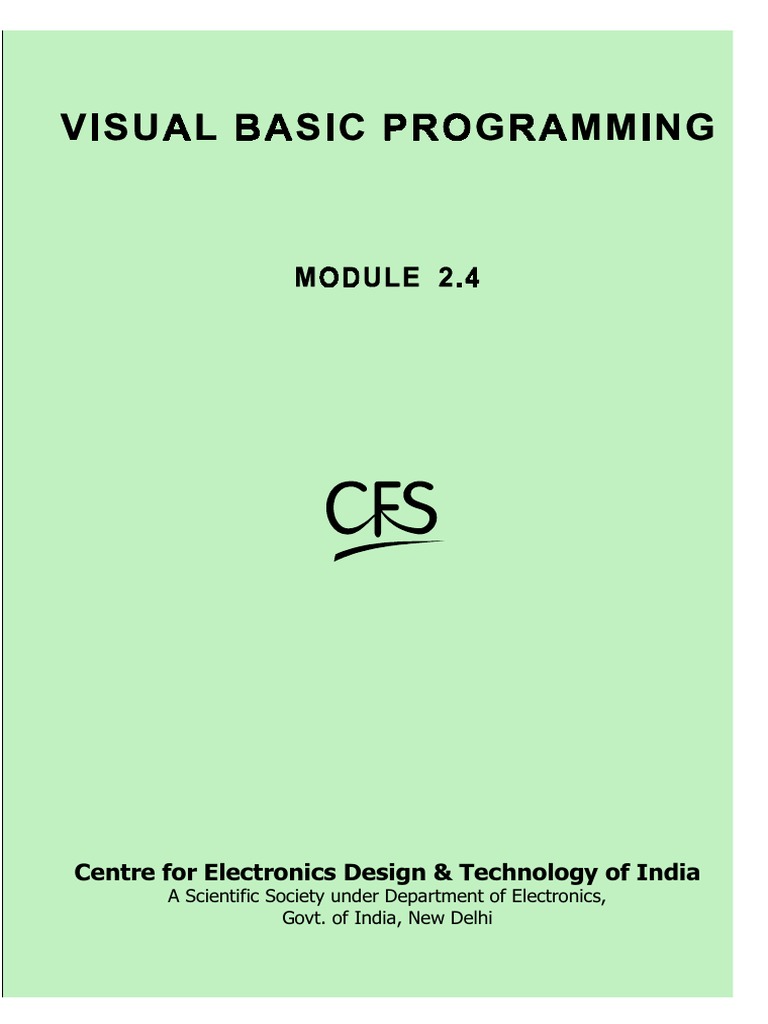 Visual Basic Programming | PDF | Subroutine | Parameter (Computer ... Visual Basic Programming | PDF | Subroutine | Parameter (Computer ...