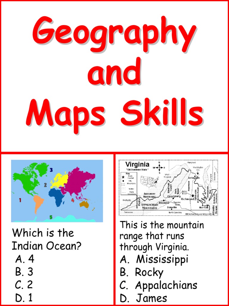 Geography and Map Skills | PDF | Continent | North America