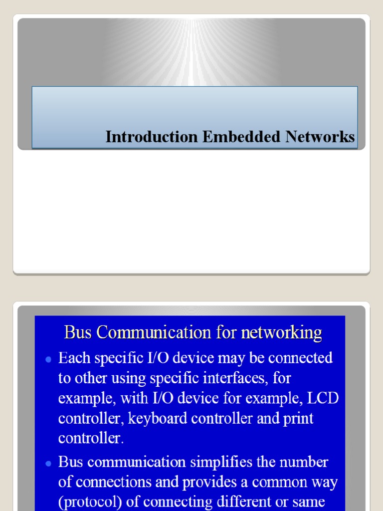 Introduction Embedded Networks | PDF | Computer Hardware | Central Processing Unit