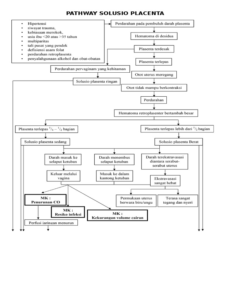 Pathway Solusio Placenta & Placenta Previa | PDF