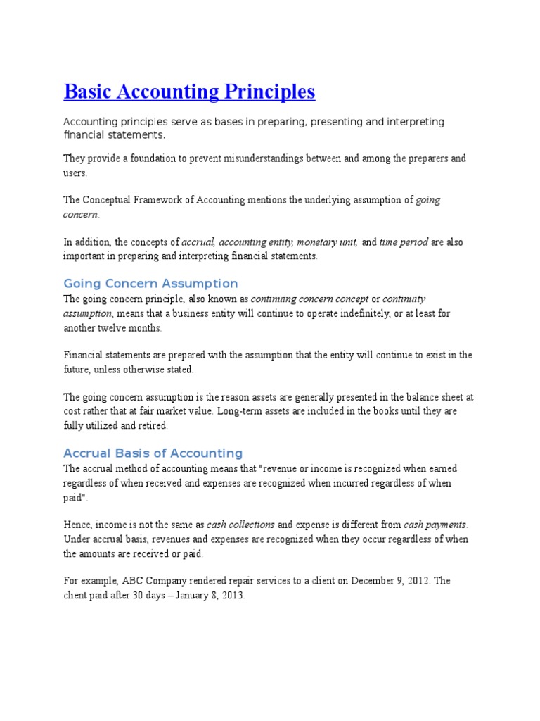 Chapter 2 Fundamentals of Accounting Concepts | PDF | Debits And ...