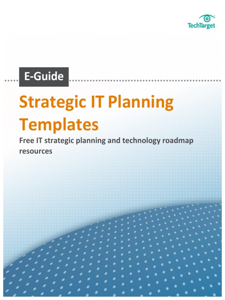 Strategic IT Planning Templates | PDF | Strategic Planning | Strategic ...