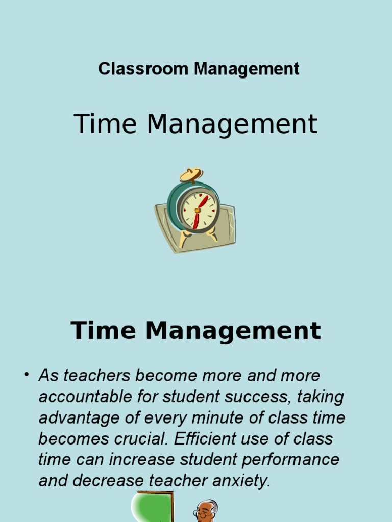 Effective Time Management in Classrooms | PDF