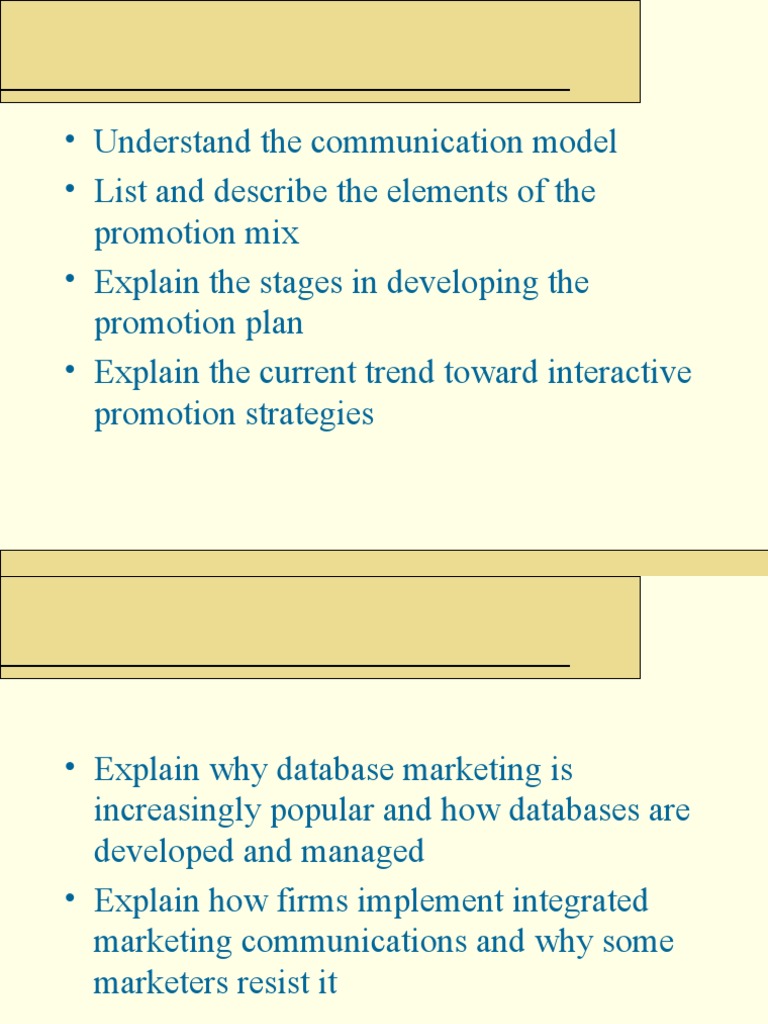 Marketing Communication and Promotion Mix | PDF | Marketing ...