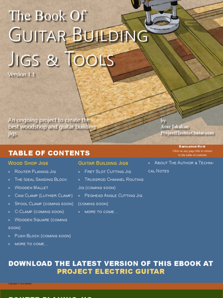 GuitarBuildingJigsTools v1.1 | PDF | Guitars | Wood