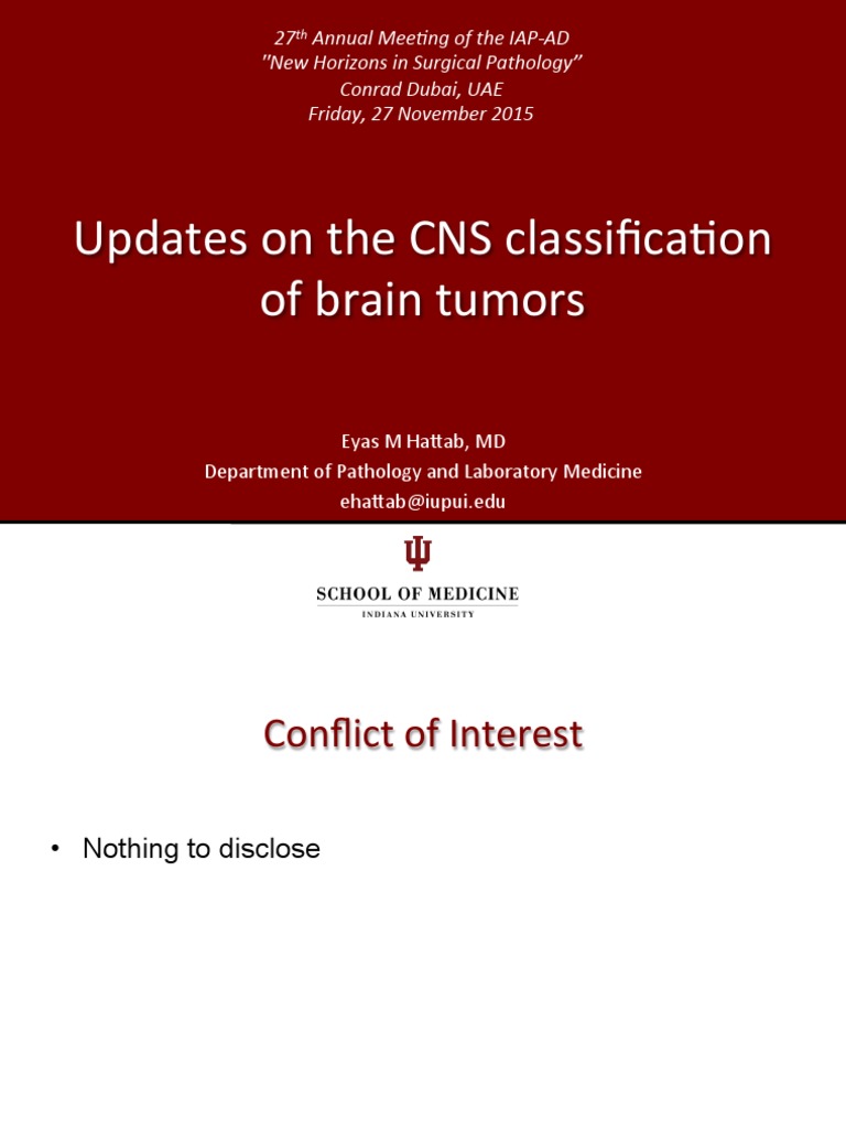 Update On CNS Pathology-Dubai 2015 | PDF | Glioma | Central Nervous System