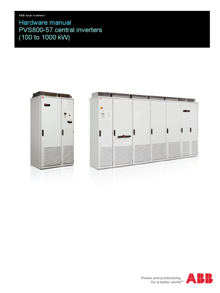 ABB_inverter Installation Manual | Power Inverter | Photovoltaic System