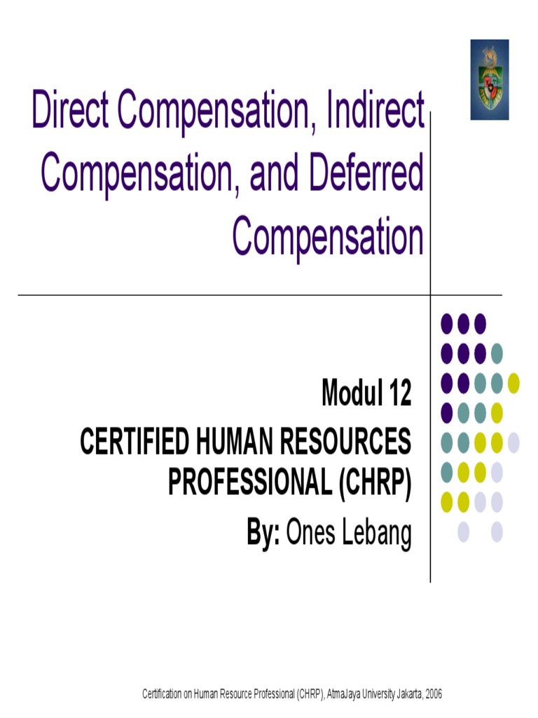Modul 12 - Direct Compensation | PDF | Employee Benefits | Employment