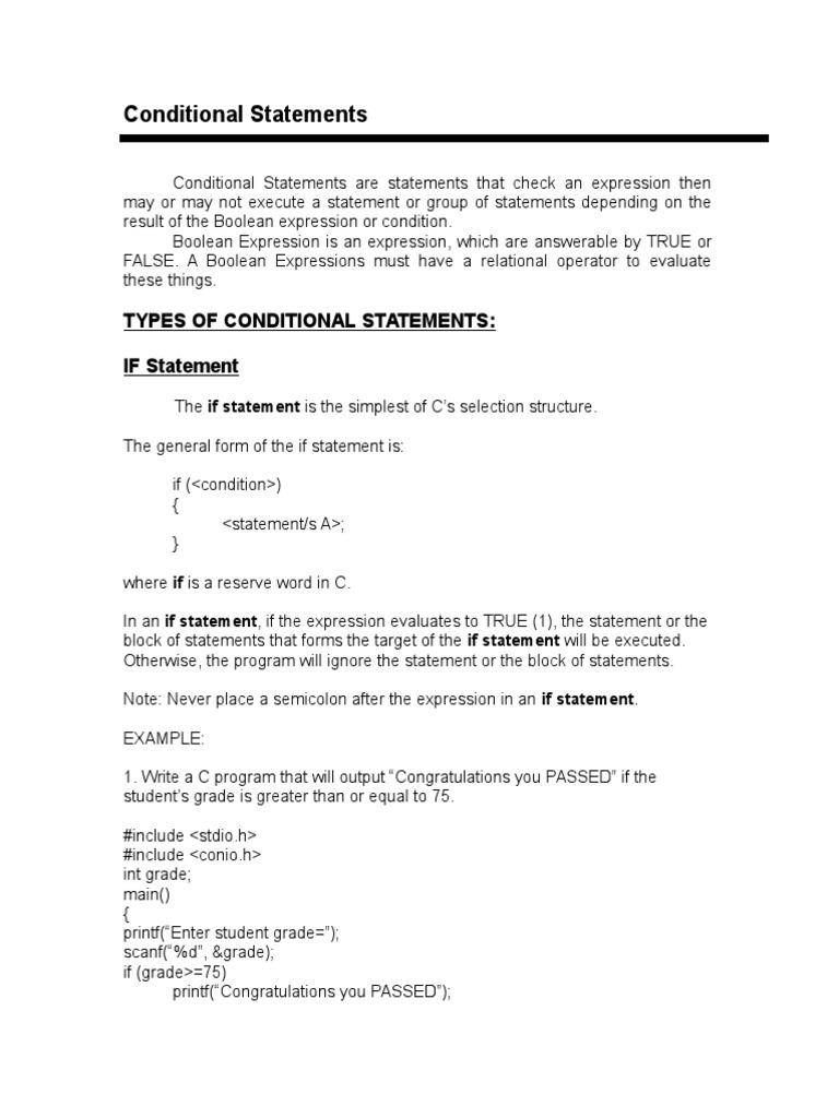 Conditional Statements (Programming) | PDF | Control Flow | Triangle