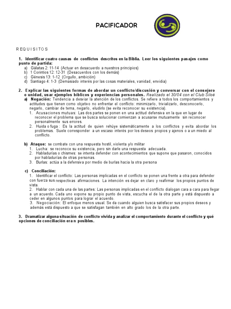 Especialidad Pacificador | PDF